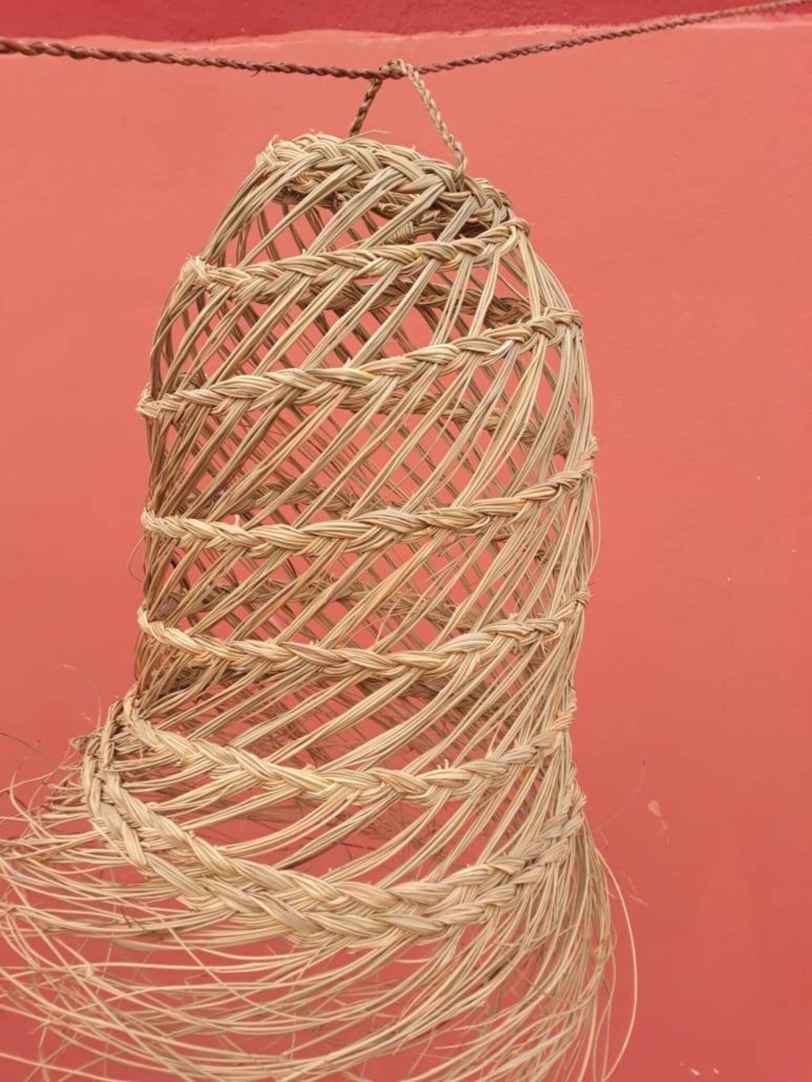 Set of Two natural Handwoven Rattan handmade Moroccan | Etsy