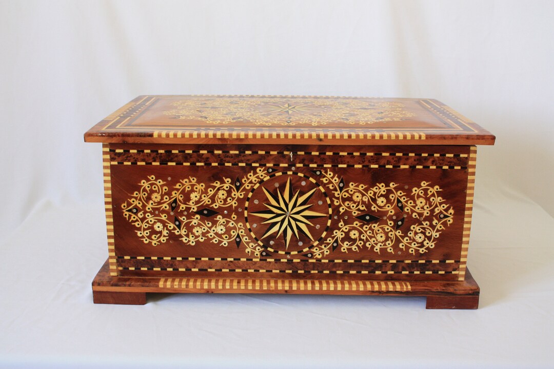 Big and Luxury Wooden Jewelry Box Made of Thuya Burllarge - Etsy