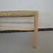 Handmade Solid Wooden Bench, Vintage and Straw Bench, Handcrafted Chair ...