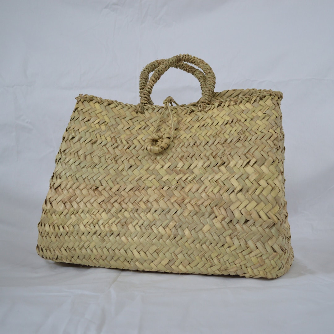 100 % Handmade Original Straw Moroccan Basket, Woven Basket, Shopping ...