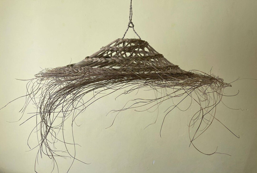 Handwoven Rattan Lampshade umbrella Shape Style - Etsy