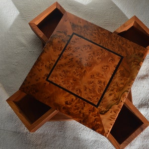 SET of Tow Unique Handmade Wooden Thuya Jewelry Box Secret - Etsy