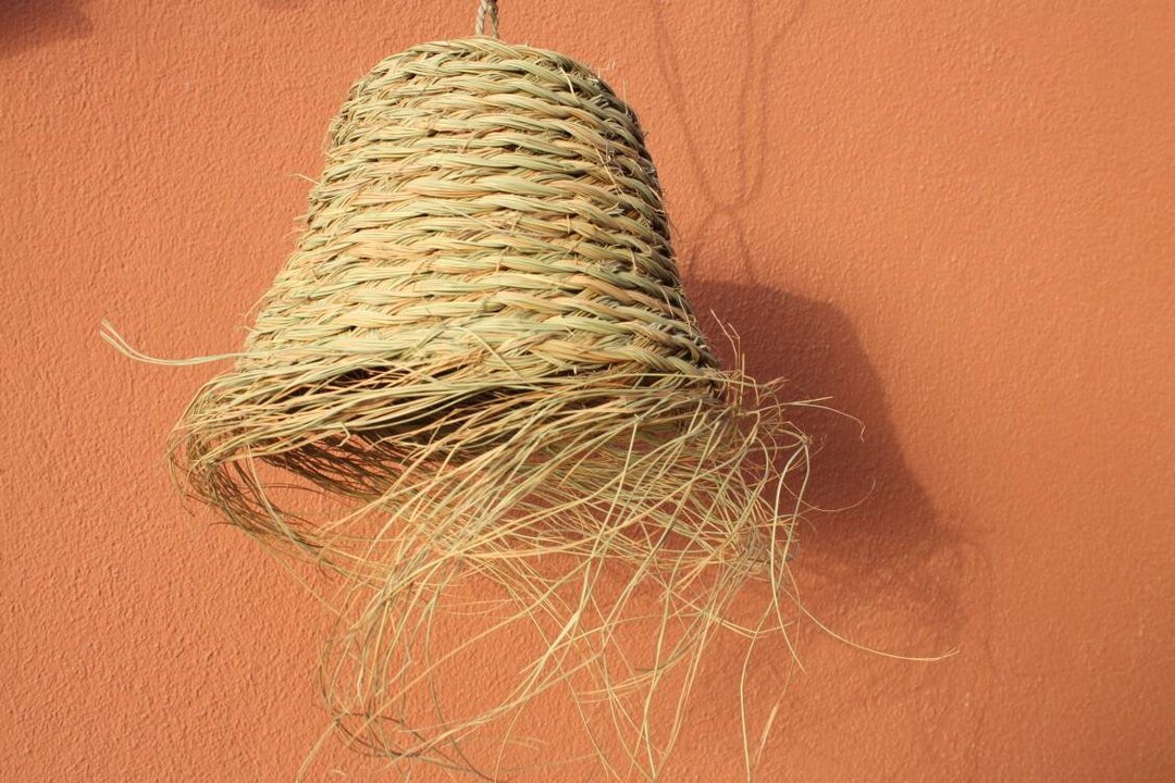 SET OF 3 Wall Lamp in Raffia Lampshade Luminaire - Etsy