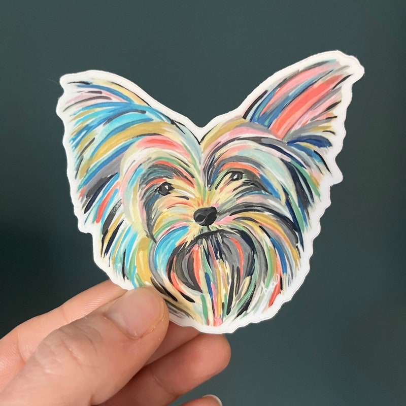 Yorkie Decal for Car - Etsy