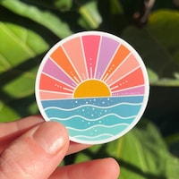 Ocean Sticker - Etsy