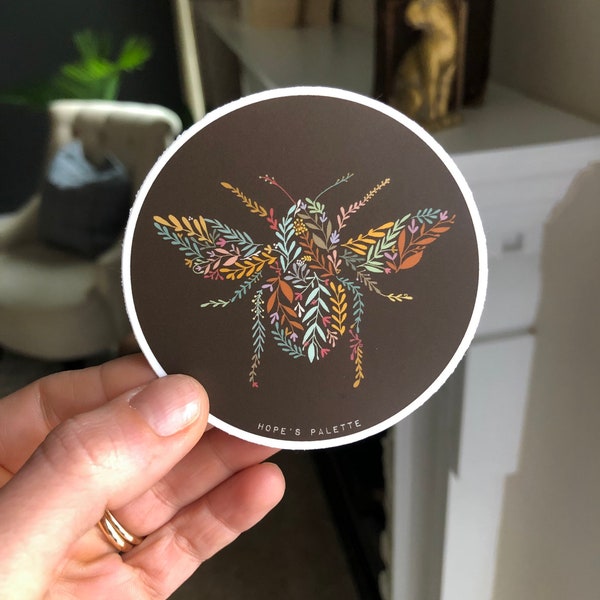 Bee Sticker - Etsy