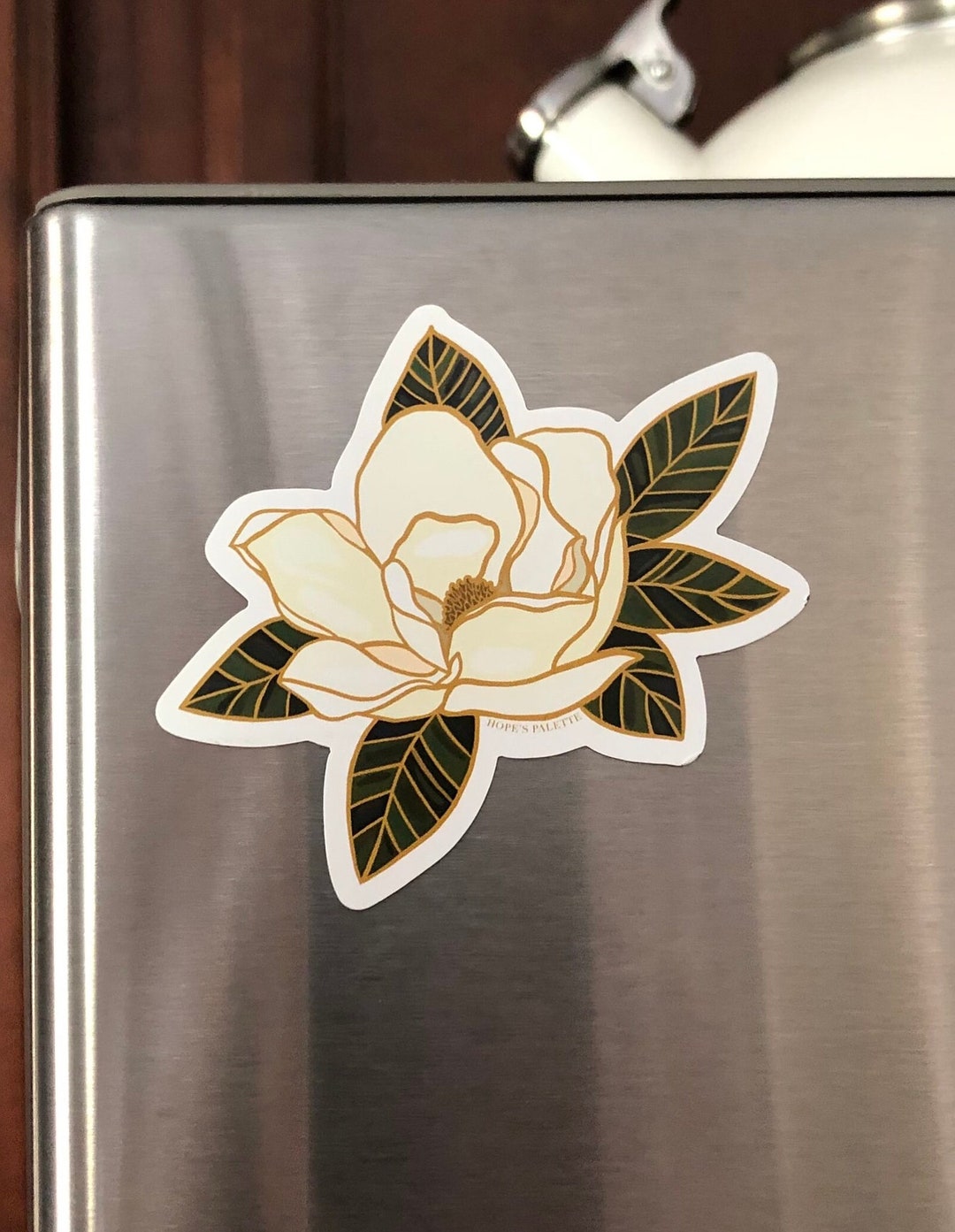 Magnolia MAGNET 3 Inch Flexible Vinyl Magnolia Blossom Magnet - Etsy