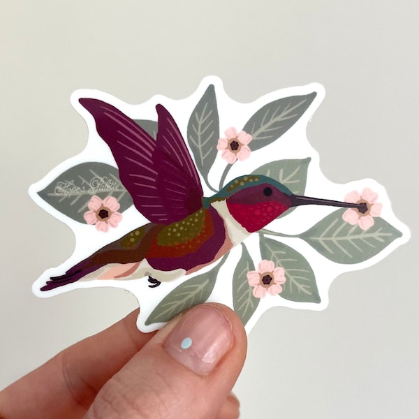 Hummingbird Sticker - Etsy