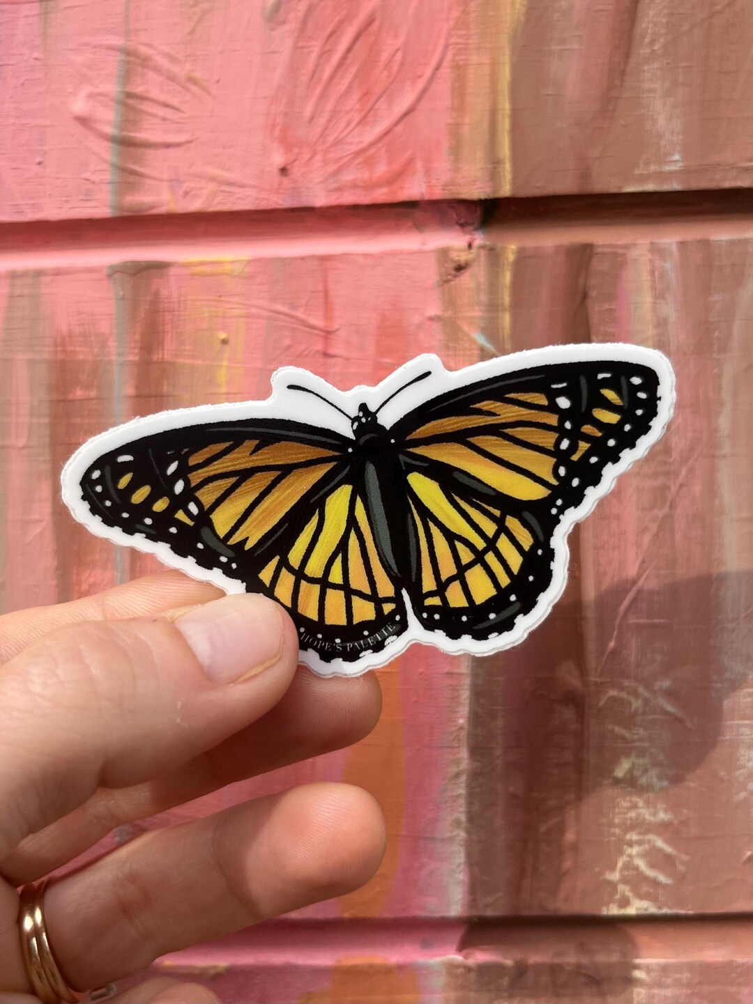 Yellow Butterfly Vinyl Laptop Sticker - Etsy