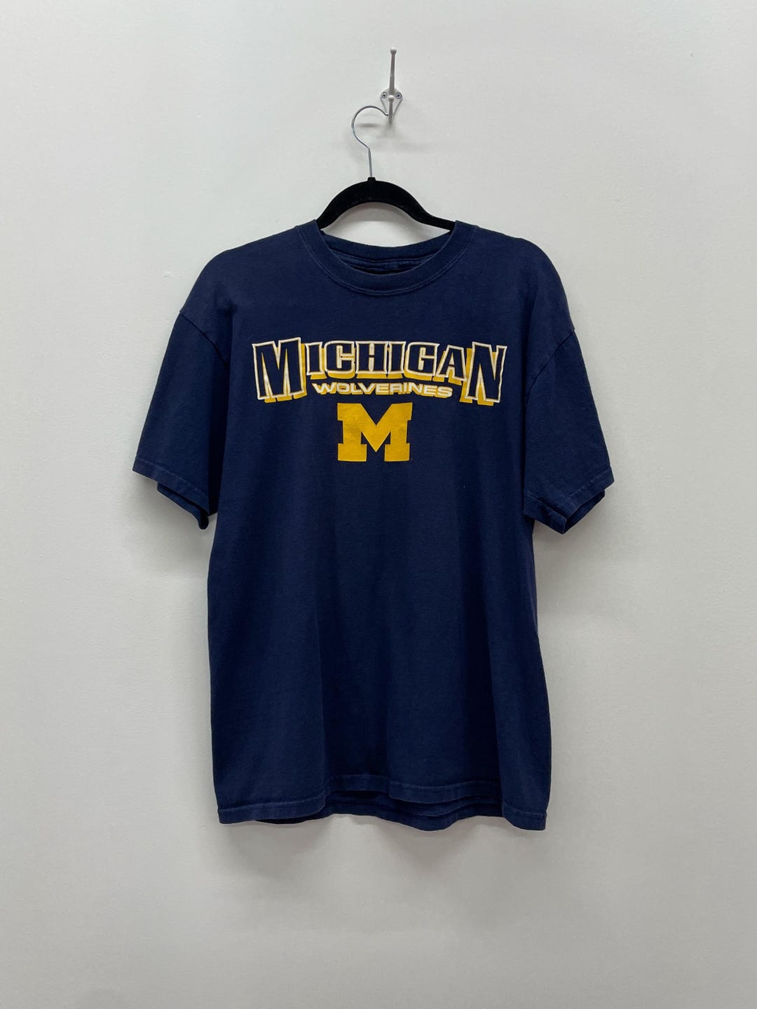 Y2K Vintage Starter University of Michigan Wolverines Block M Logo Tee ...