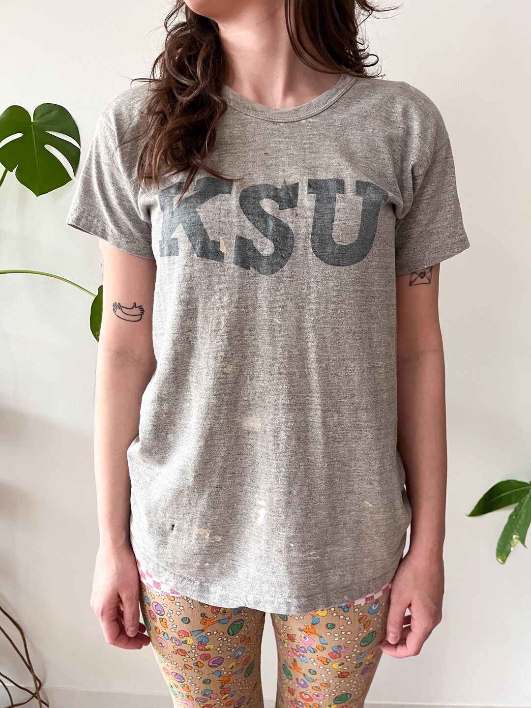 1960s Vintage Kent State University Super Thrashed Atheletic Collegiate ...