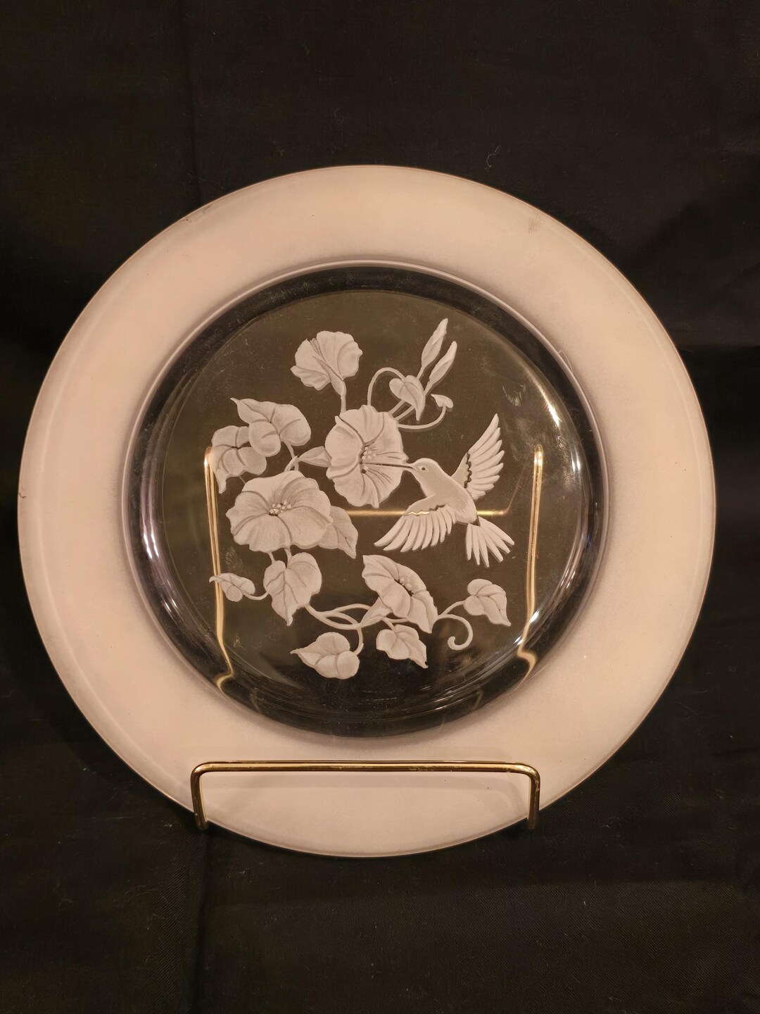 Avon Frosted Hummingbird Plates Set of Six - Etsy