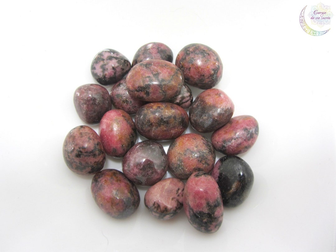 Rhodonite Tumbled Stone Grade AA - Etsy