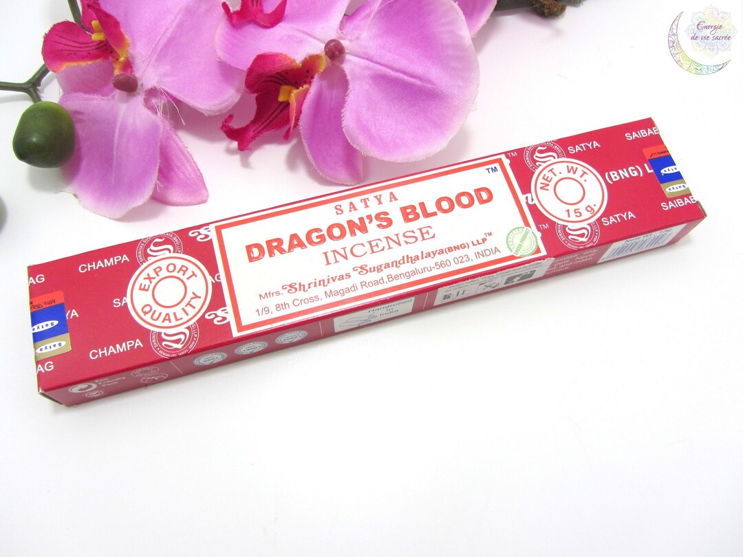 Satya Dragon’s Blood Incense – Natural Indian Incense Sticks, Spiritual ...