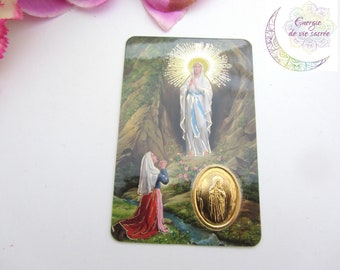 Our Lady of Lourdes Healing Prayer Card 4 on a Page - Downloadable and Printable Catholic Saint ...