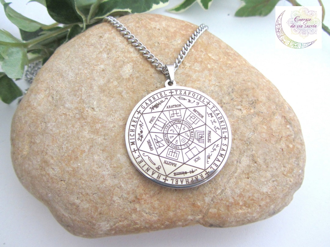 7 Archangels Pendant – Protection Talisman Necklace – Magnetized or Not ...
