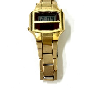 Extremely Rare Vintage Men's Longines Gemini Electronic Digital Watch ...