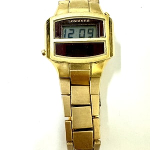 Extremely Rare Vintage Men's Longines Gemini Electronic Digital Watch ...