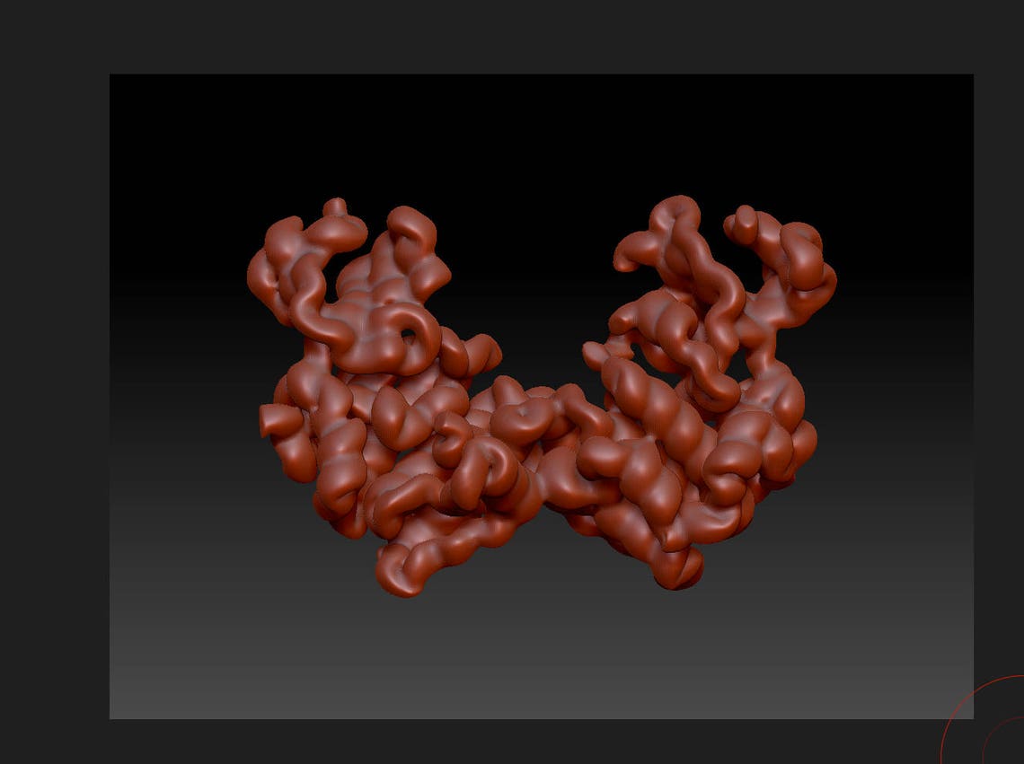 Custom 3D Printed Protein Molecule PDB 3A60 Crystal | Etsy