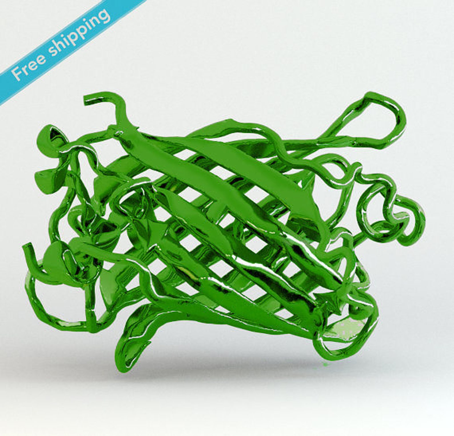 Custom 3D Printed Protein Molecule PDB 3A60 Crystal | Etsy