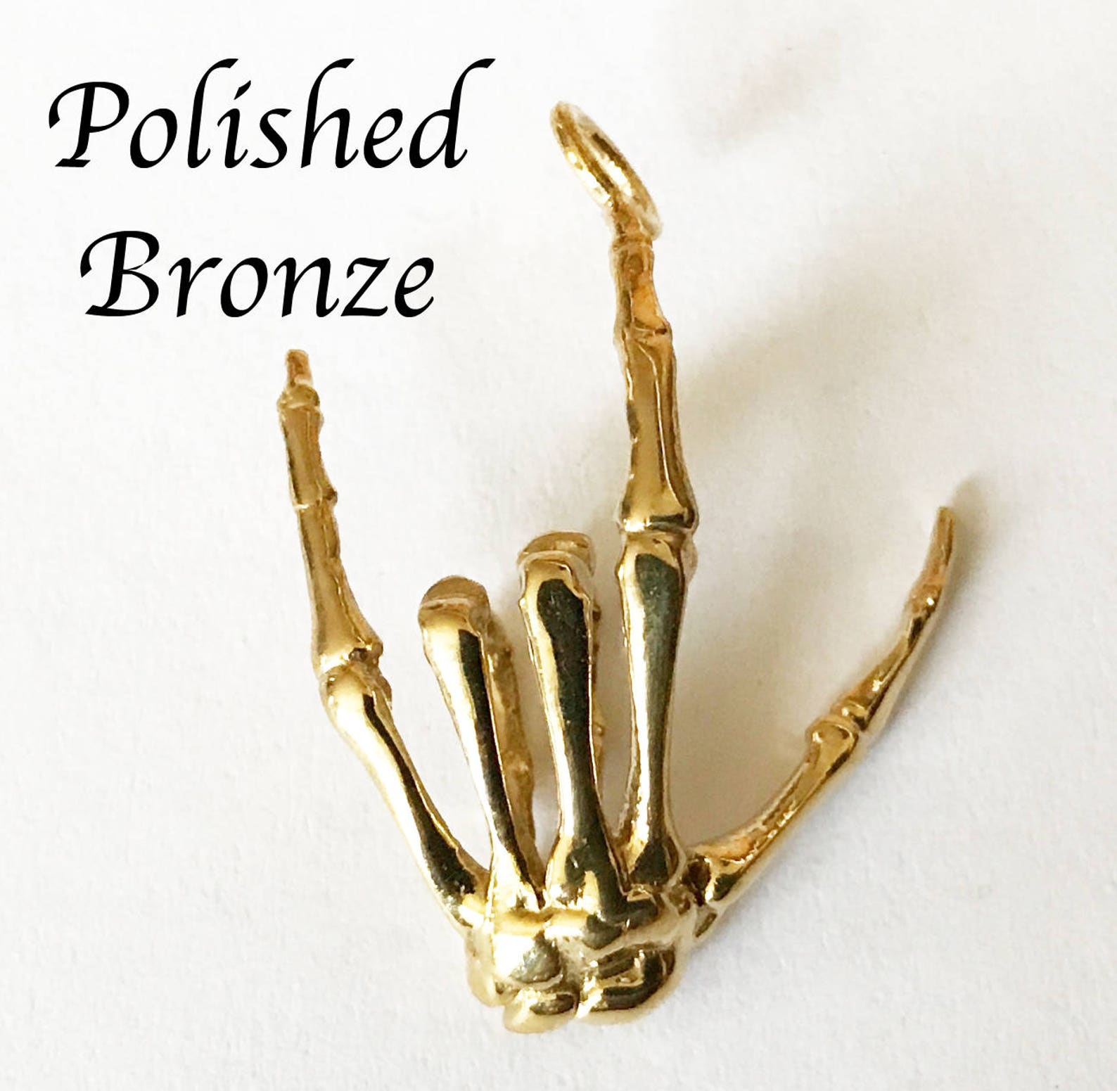 I Love You Sign Language Skeleton Hand Pendant Hand Skeleton | Etsy