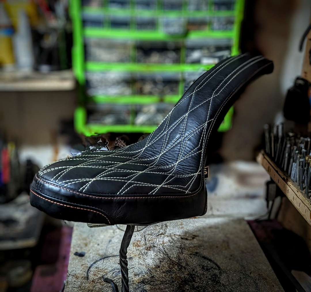 Custom Cobra Style Seat Bobber Chopper Harley Triumph Etc - Etsy