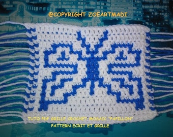 Mosaic Crochet Butterfly Alley Charts With Written Row Repeats 3 ...