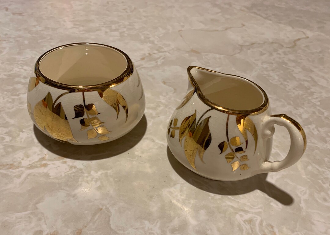 Sandland Ware Luster Sugar & Creamer Set - Etsy