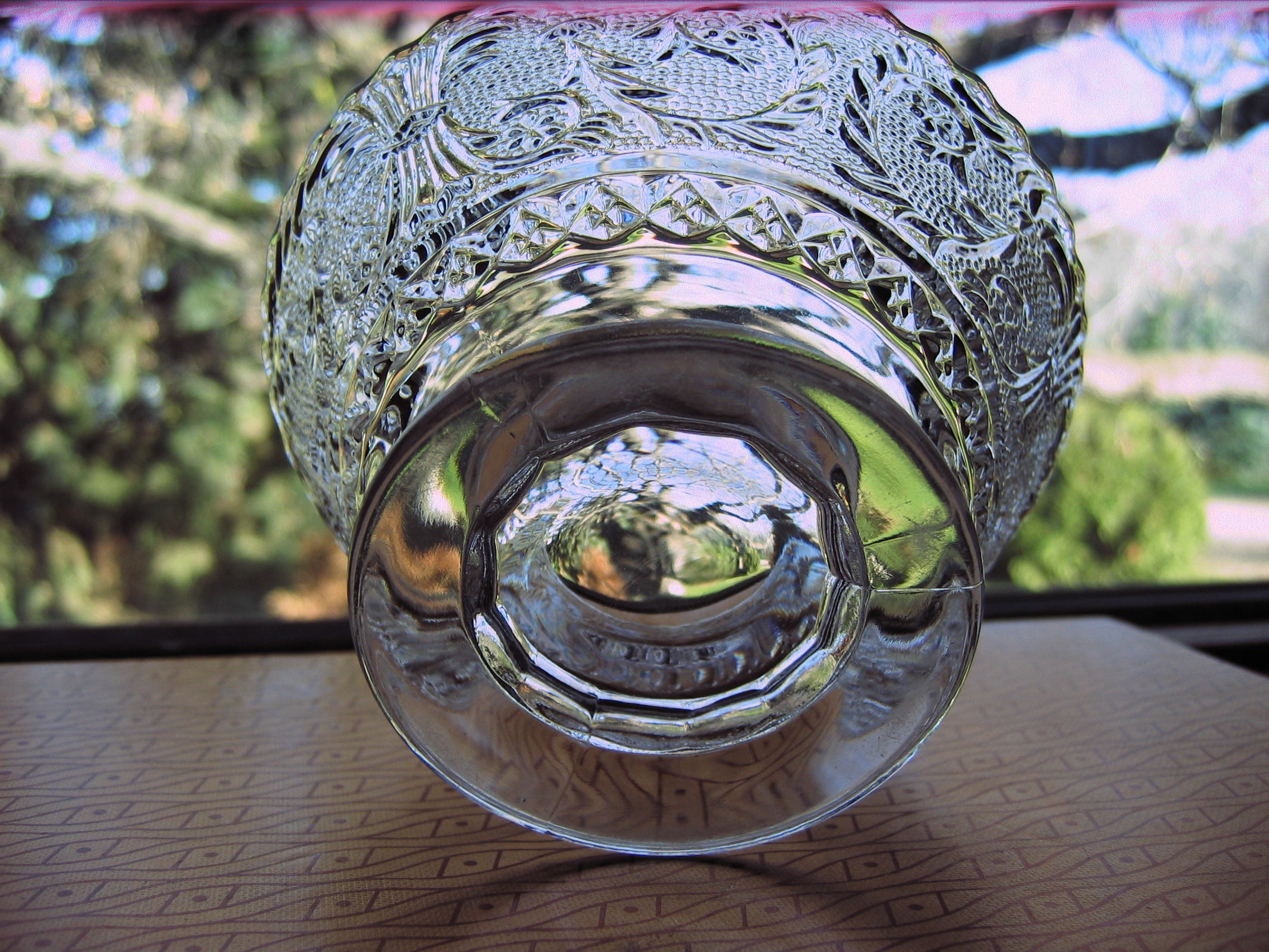 Depression Glass Crystal Duncan Miller Glass Sandwich Pattern Mayo Bowl ...