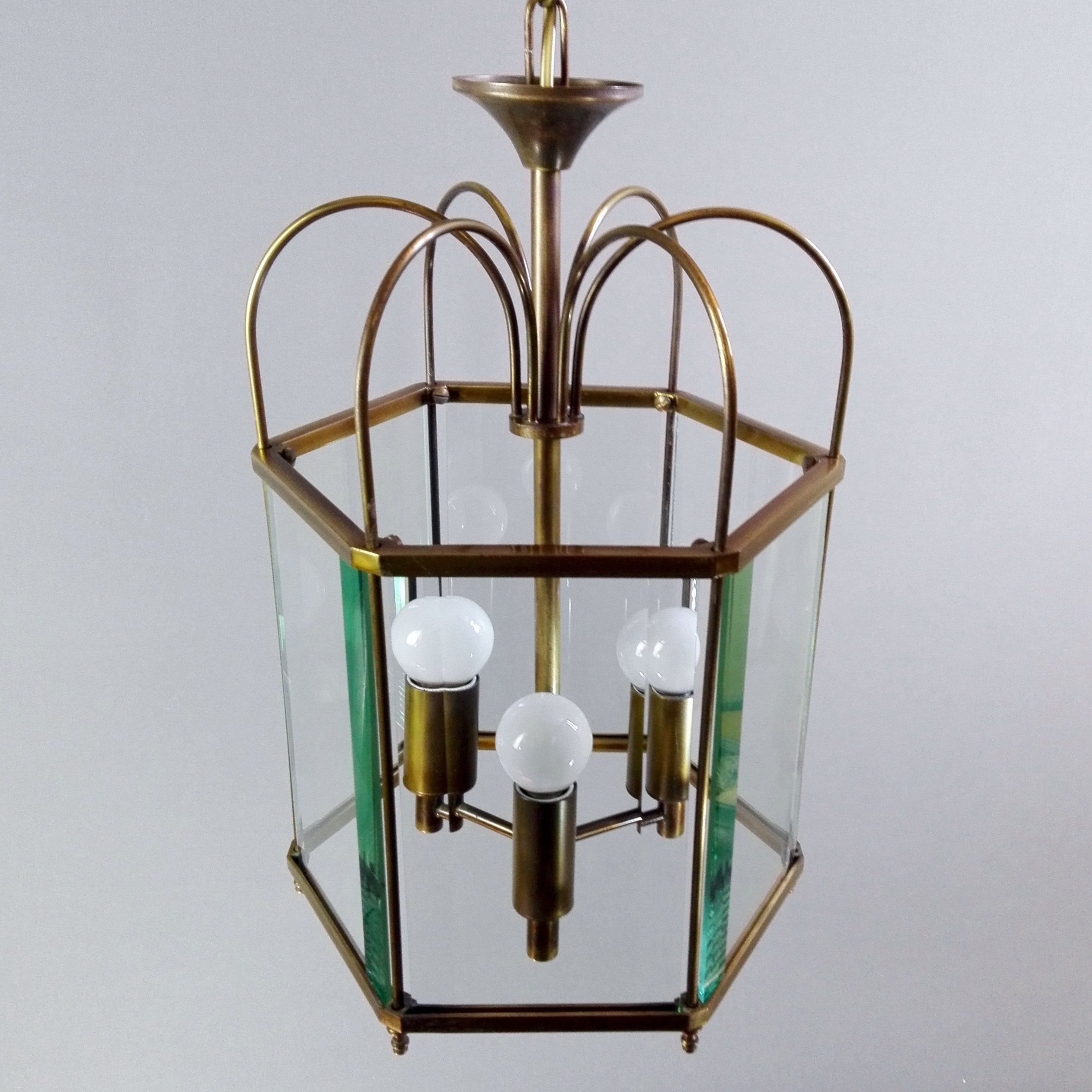 Delightful Italian Mid Century Three-light Hexagonal Lantern. - Etsy