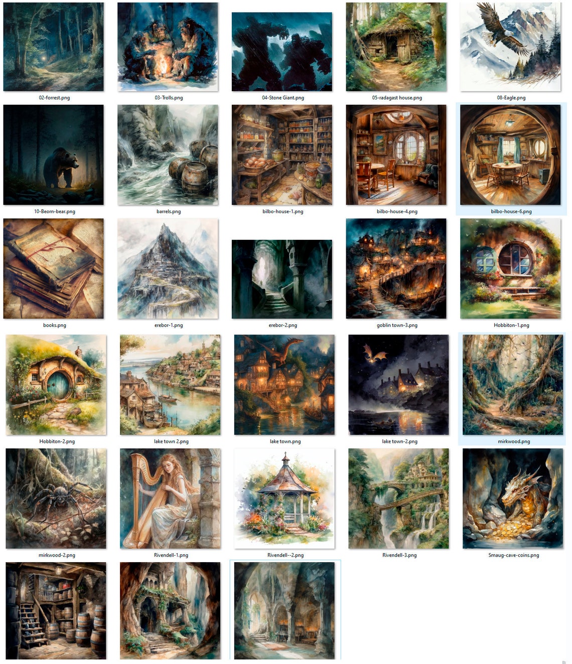 The Hobbit-lord of the Rings Background Set 28 Png 2000px Pattern ...