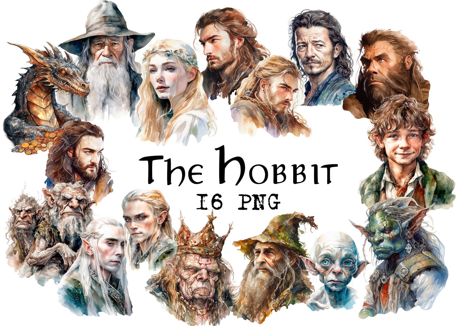The Hobbit-lord of the Rings Clipart Set 16 Png Transparent Background ...