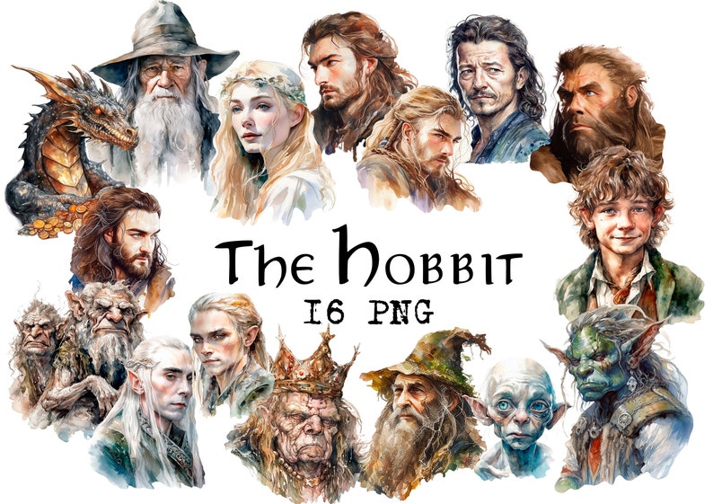 The Hobbit-lord of the Rings Clipart Set 16 Png Transparent Background ...