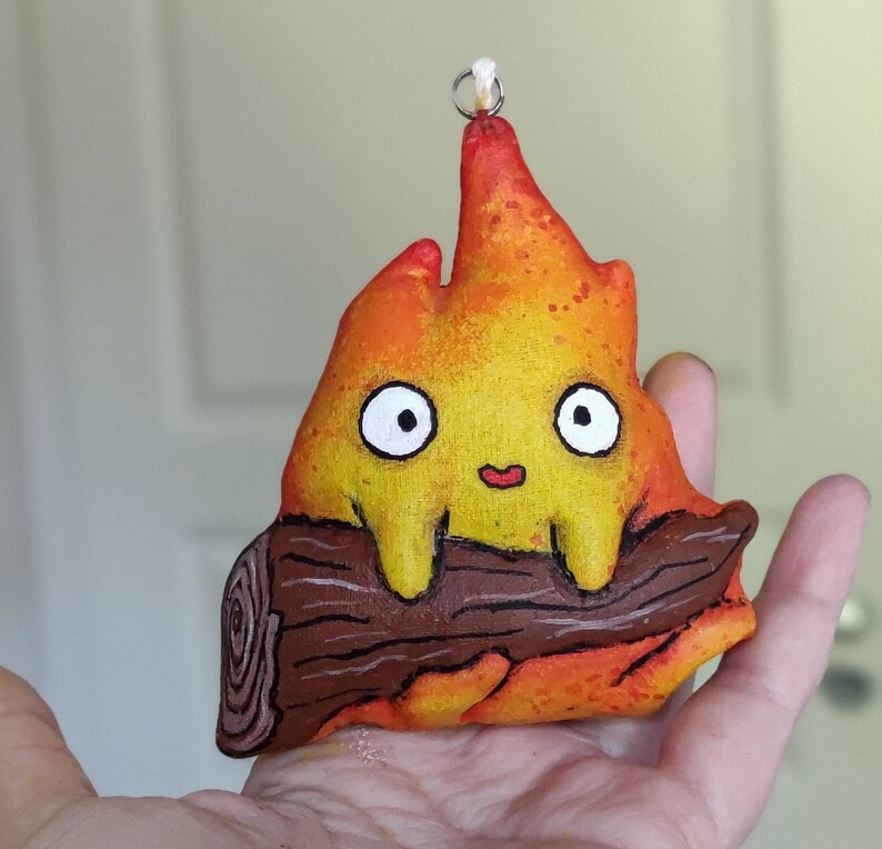 READY-TO-SHIP Calcifer Fire Demon Howl's Moving Castle Character Doll ...