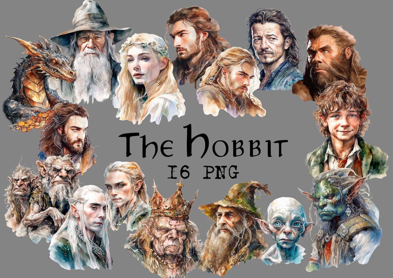 The Hobbit-lord of the Rings Clipart Set 16 Png Transparent Background ...