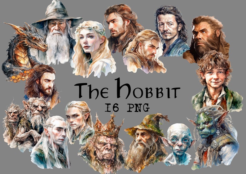 The Hobbit-lord of the Rings Clipart Set 16 Png Transparent Background ...