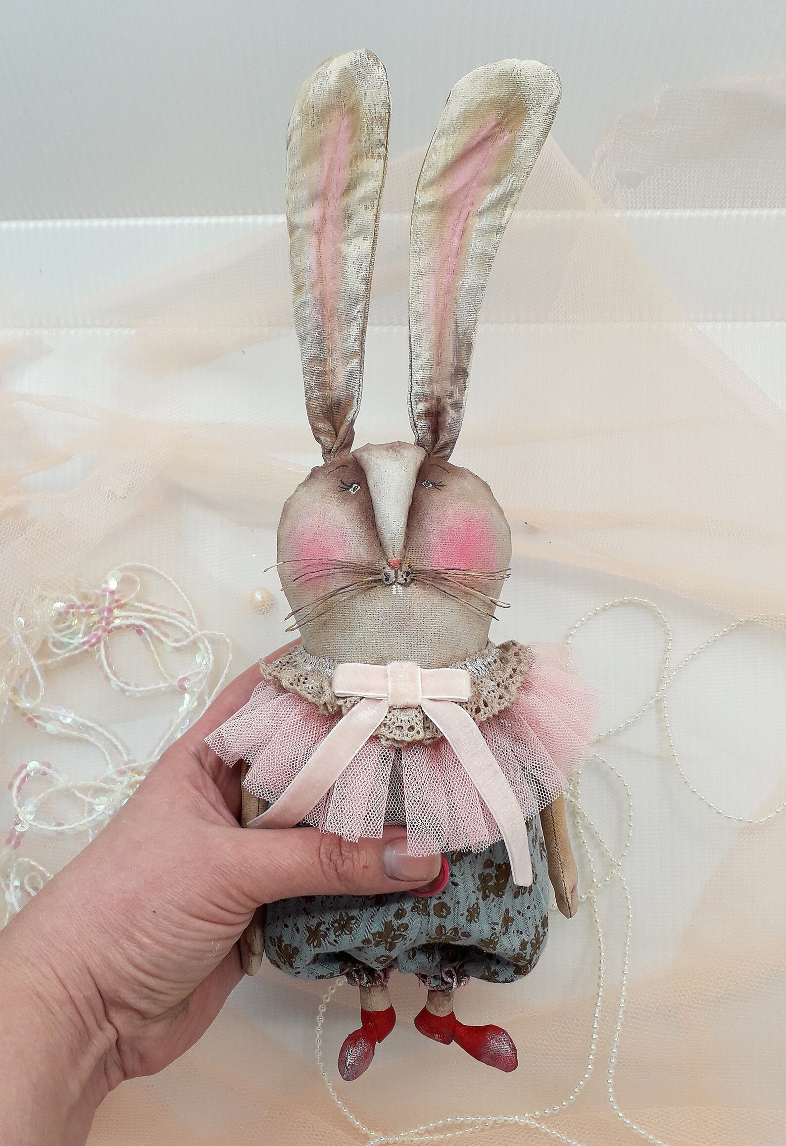 Rabbit PDF Sewing Pattern DIY Video Tutorial Bunny E-pattern Digital ...