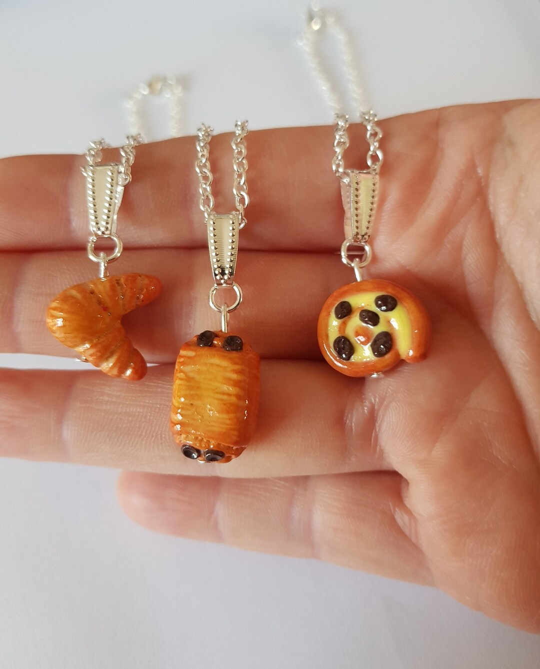 Croissant Necklace, Pain Au Chocolat, Pain Aux Raisins, Gourmet ...