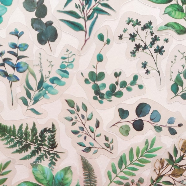 Plant Leaf Sticker - Etsy