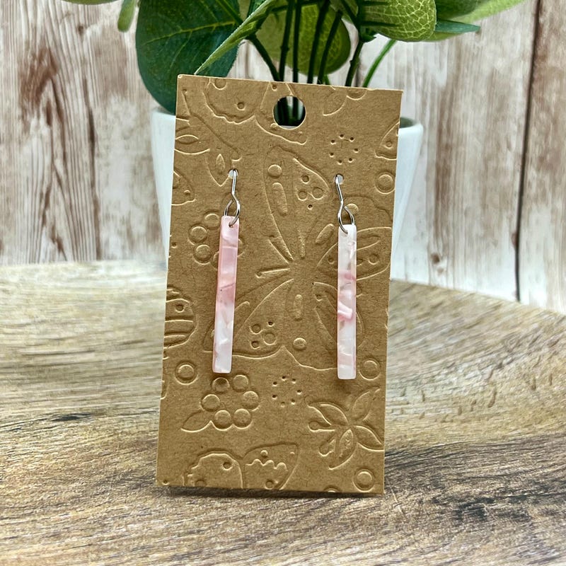 Marbleized Resin Earrings - Etsy