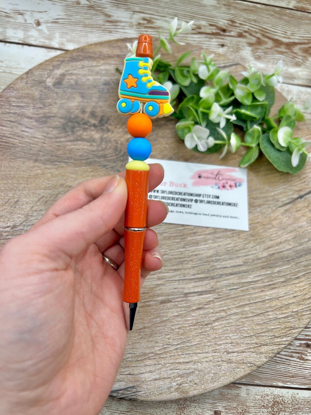 Retro Roller Skate Pen, Cute 80s 90s, Star Turquoise Orange Blue Yellow ...