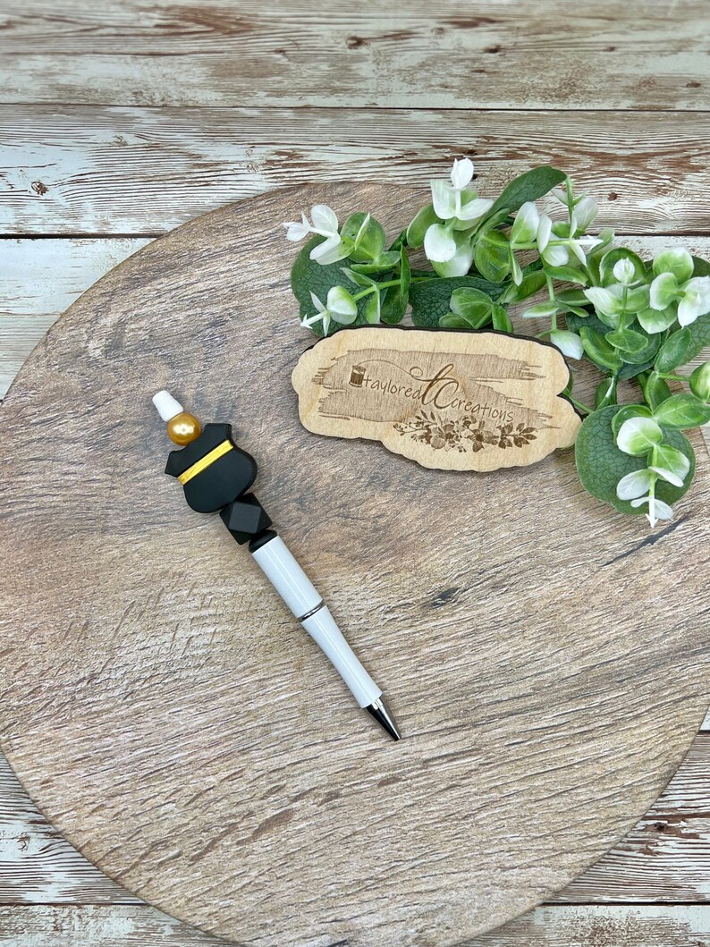 Dispatcher Pen, Gold Line Badge, First Responder, Black Yellow, White ...