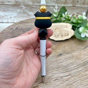 Dispatcher Pen, Gold Line Badge, First Responder, Black Yellow, White ...