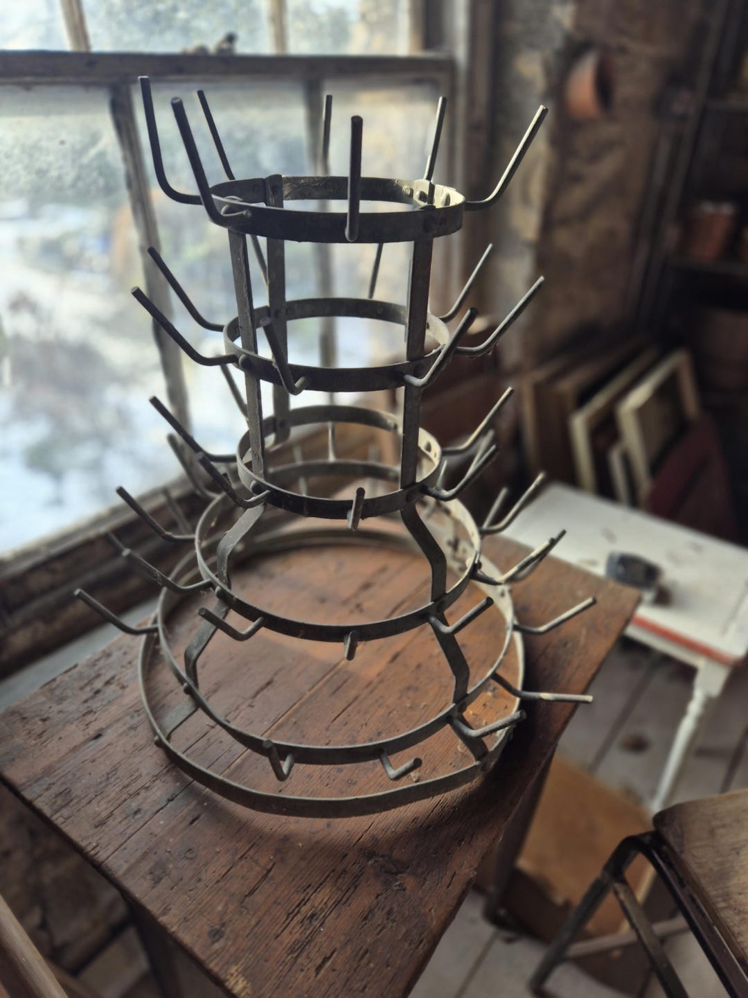 Vintage French Bottle Rack, Bottle Drying Rack - Etsy