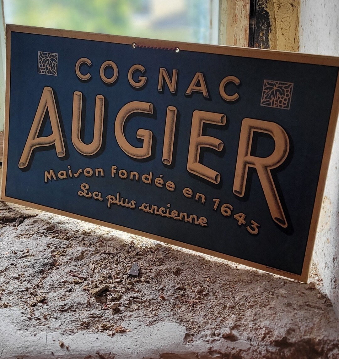 Vintage French Sign, Cognac Sign, Blue Sign, French Bar Sign - Etsy