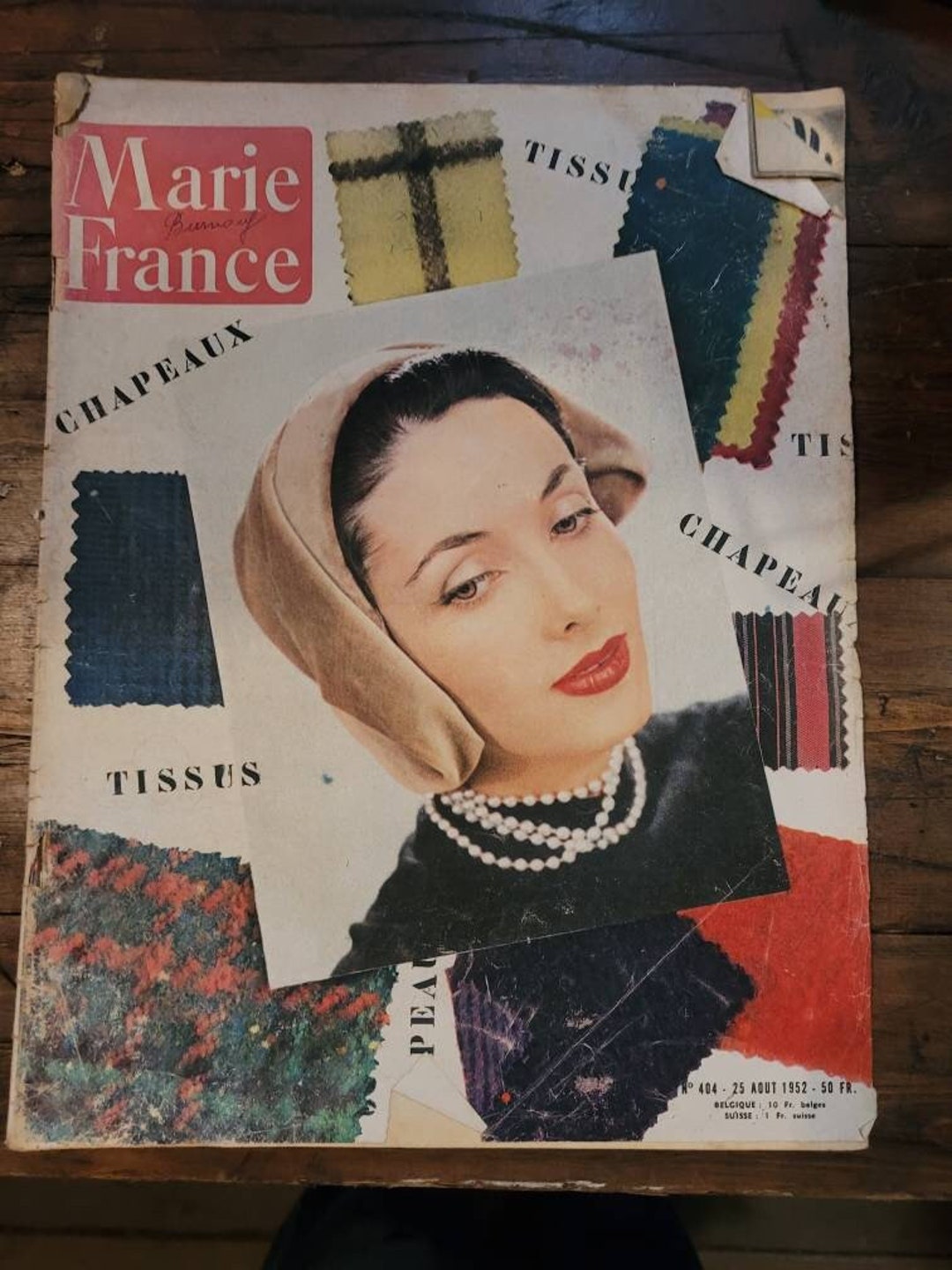 French Vintage Magazine, Marie France 1950s Magazine - Etsy