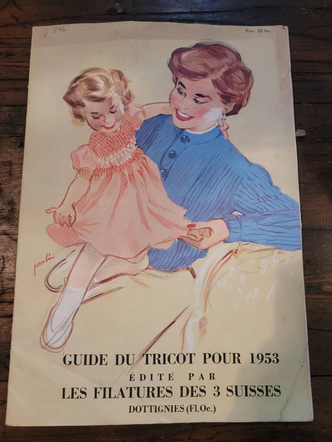 French Vintage Knitting Book, Wool Pattern, Retro Knitting, Knitting ...