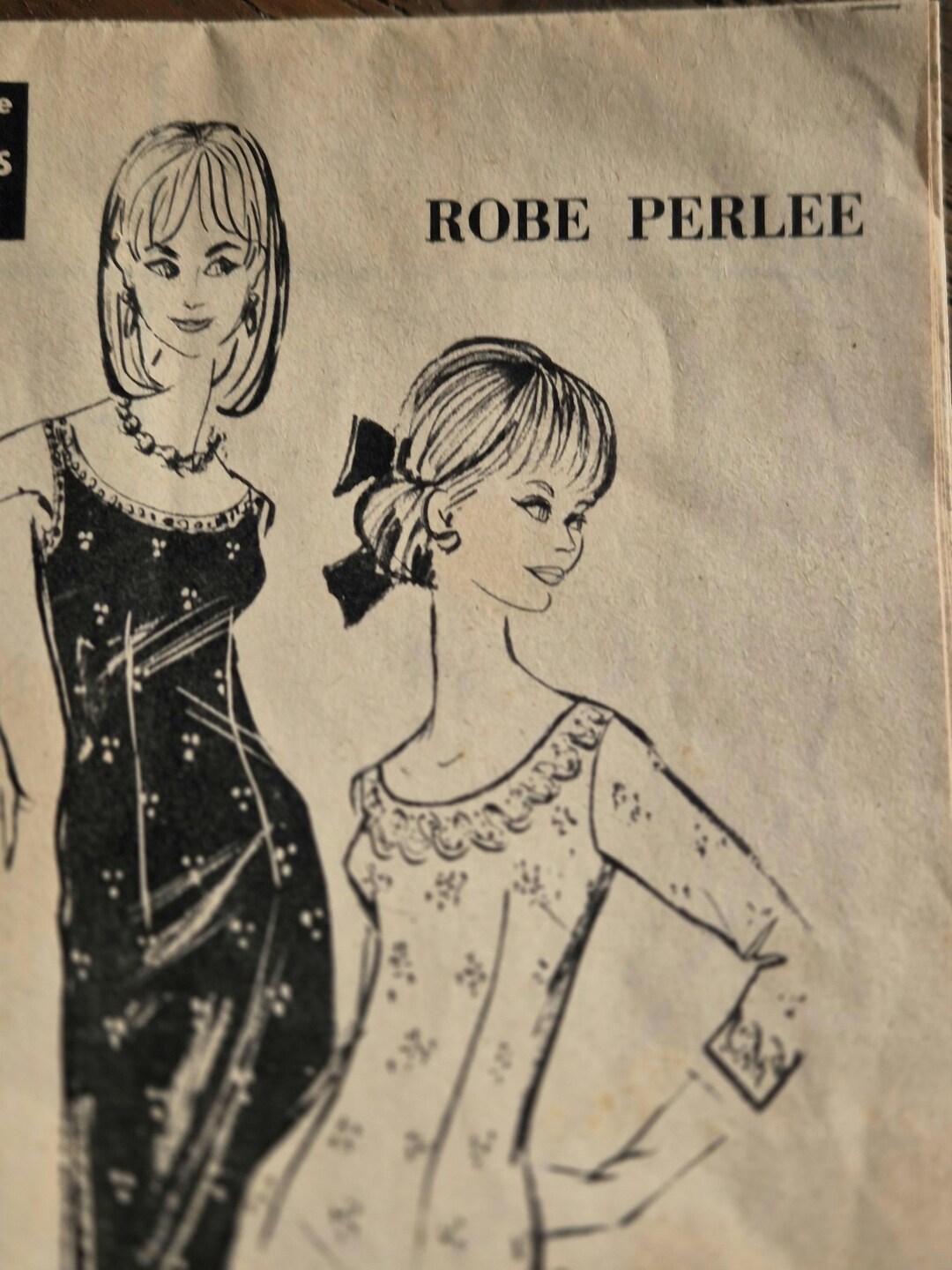 Vintage French Sewing Pattern - Etsy