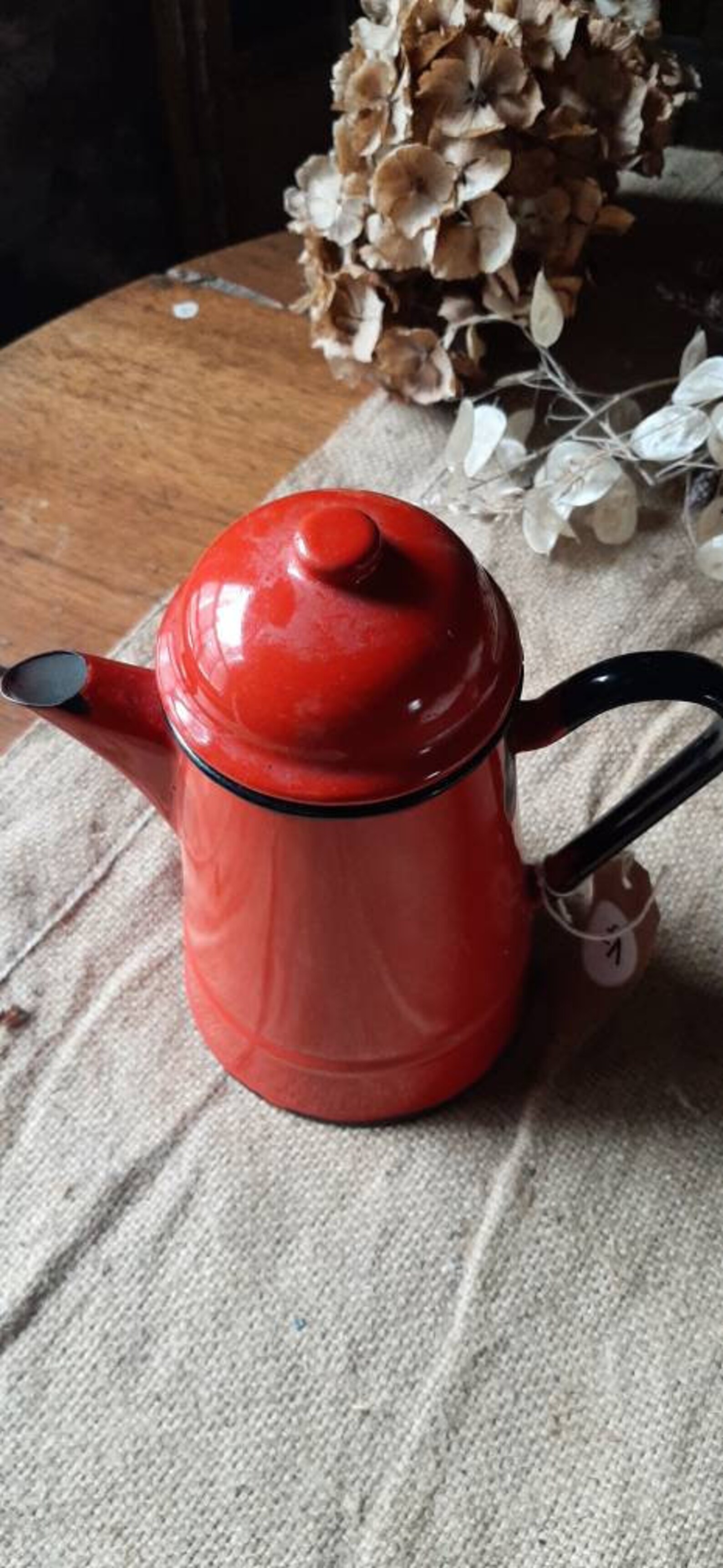 Vintage Red Enamel Coffee Pot, Coffee Pot, Enamel, Polish Enamel - Etsy UK