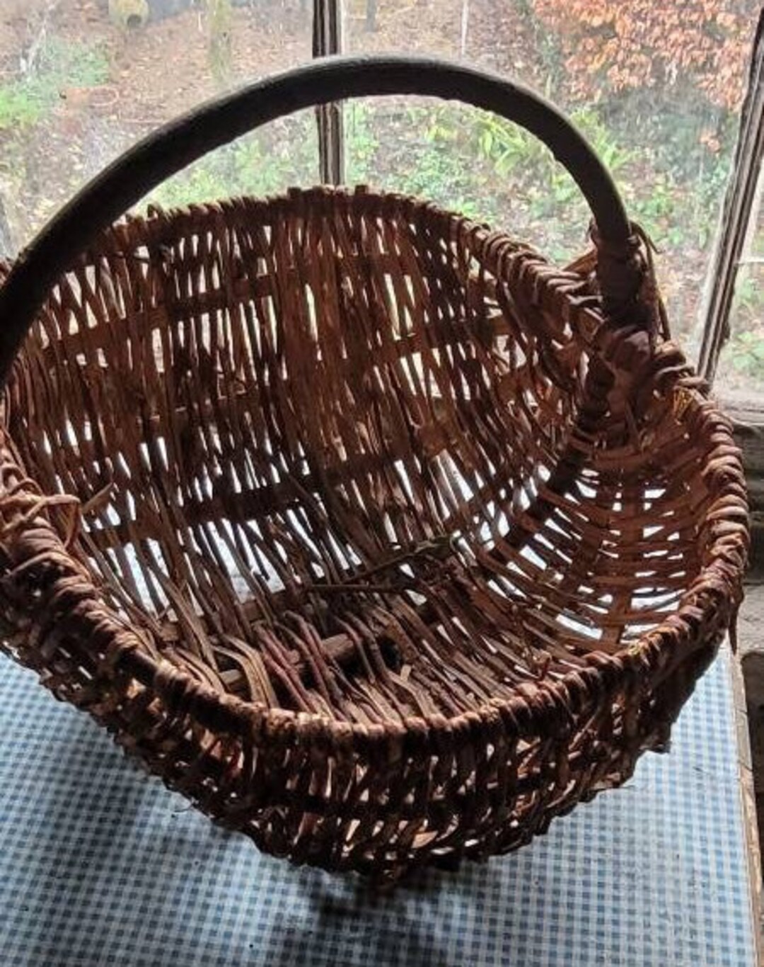 French Basket Rustic Basket Vintage Basket Foraging Basket - Etsy